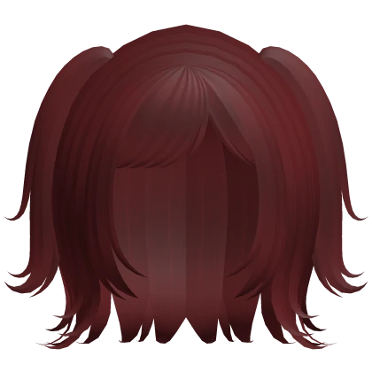 cute fluffy hair w pigtails red | Roblox Item - Rolimon's