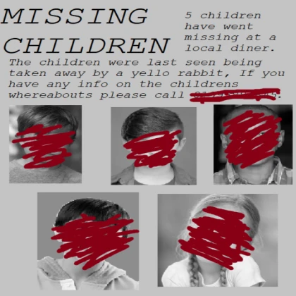 Custom Missing Kids FNaF Poster