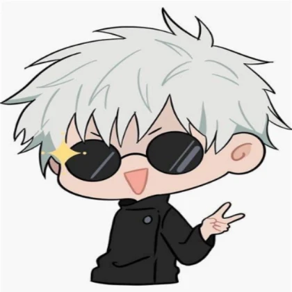 gojo chibi smile