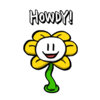 UNDERTALE - Howdy! Flowey Sticker