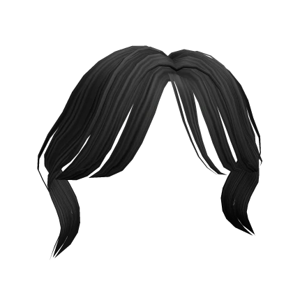 Preppy Hollywood Folklore Bangs in Black | Roblox Item - Rolimon's