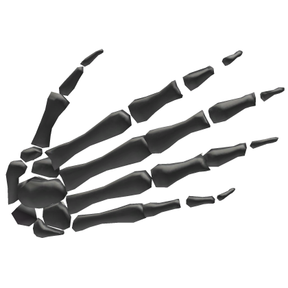 Mano de esqueleto de torso plateado (R) - Roblox