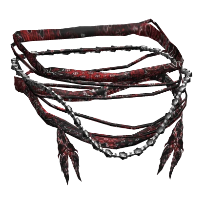 Right Red Paisley Historic Worn Arm Wraps | Roblox Item - Rolimon's