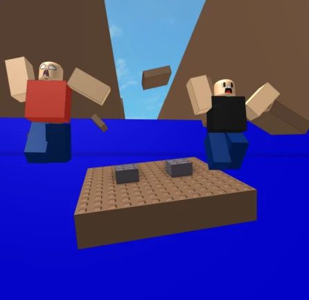 Construa um barco para sobreviver a um rio ENORME!!! - Roblox