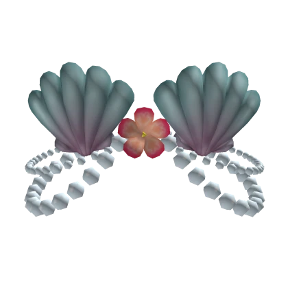 Mermaid Seashell Hibiscus and Pearls Top | Roblox Item - Rolimon's
