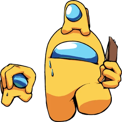 Yellow Crewmate Render - Vs. Impostor V4