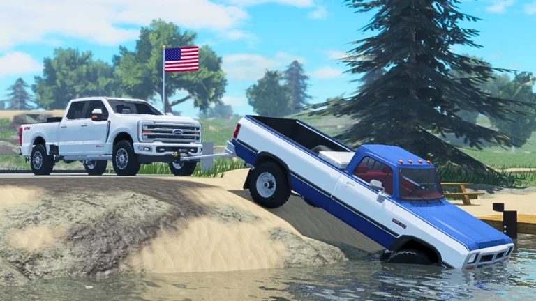 POLICE 아메리칸 플레인즈 Mud딩 - Roblox