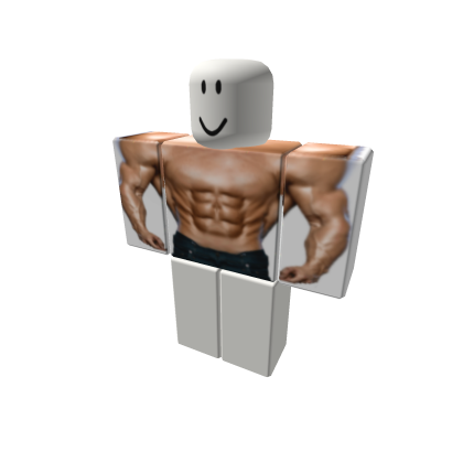 Buffed Muscles giga chad abs strong fat troll meme - Roblox