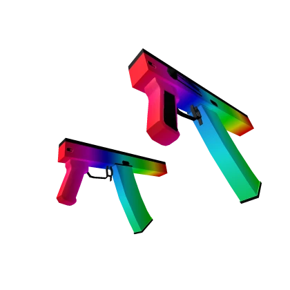 Dual Rainbow Toy Pistol Guns | Roblox Item - Rolimon's
