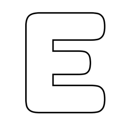 Frendoka Bold Letter E