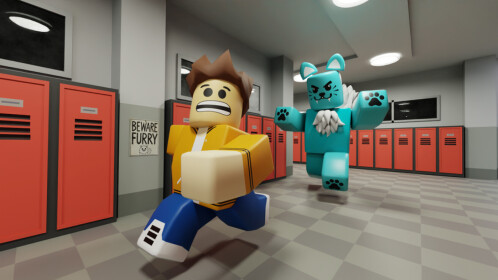 Okuldaki 100 Furries'e Hayatta Kal - Roblox