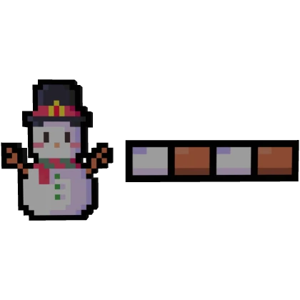 ☃️ Snowman 8-Bit Health Bar | Roblox Item - Rolimon's