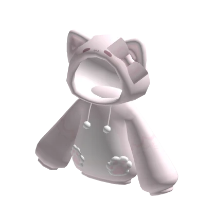 soft fluffy kawaii kitty hoodie pink ♡ | Roblox Item - Rolimon's