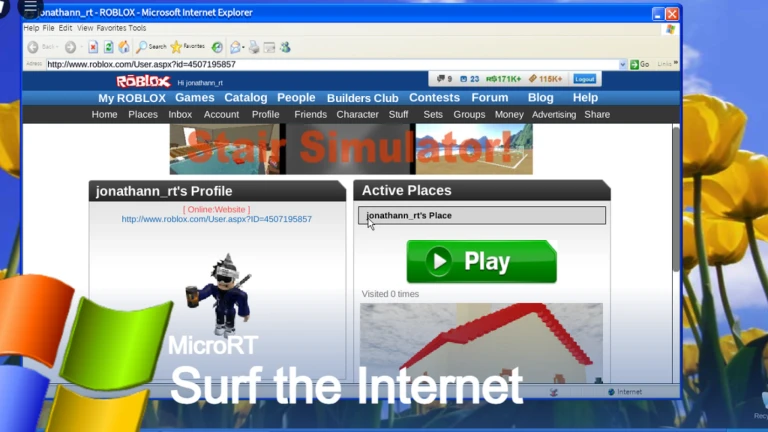 โปรแกรมจำลอง Windows XP - Roblox
