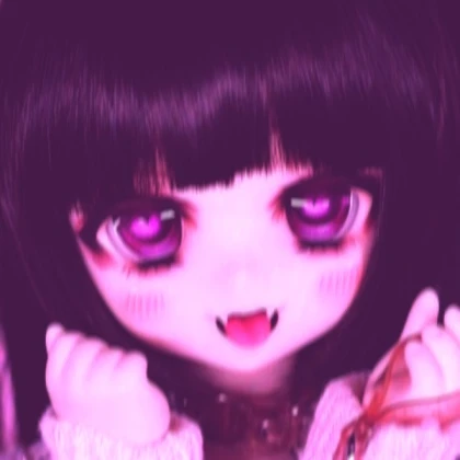 Purple Aesthetic Hyper Anime Girl Pfp