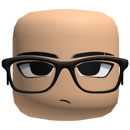 Rosto Intimidante com Óculos Pretos - Roblox