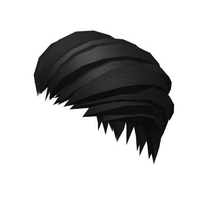 Black Slicked back hair | Roblox Item - Rolimon's