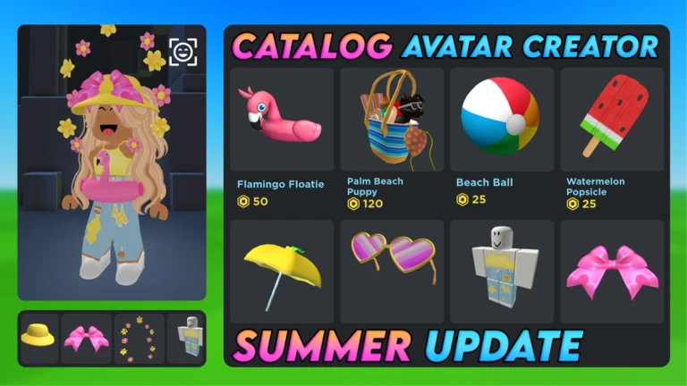Catalog Avatar Creator เซิร์ฟเวอร์อัปเดตการทดสอบ - Roblox