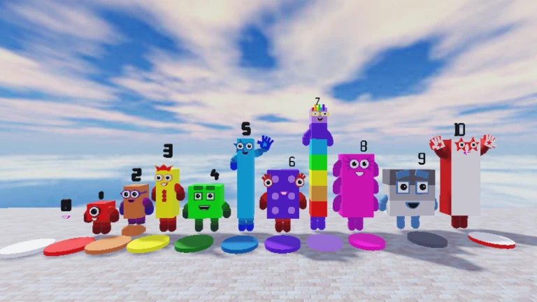 (Gamepasses) ¡Los bloques de números se deslizan por 100,000 pies! - Roblox