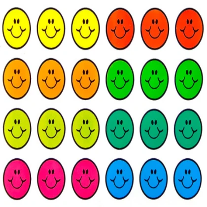 Smiley face sticker sheet stickers Kidcore