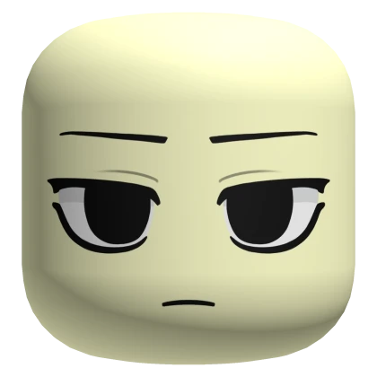 Serious Chibi Face - Yellow | Roblox Item - Rolimon's