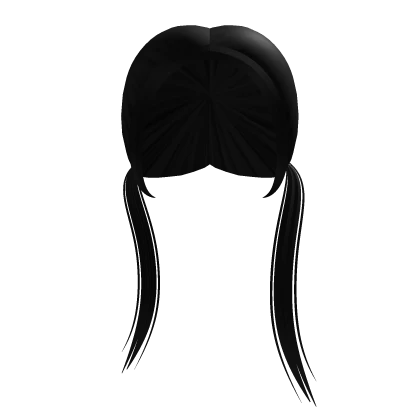cutesy low pigtails in black | Roblox Item - Rolimon's