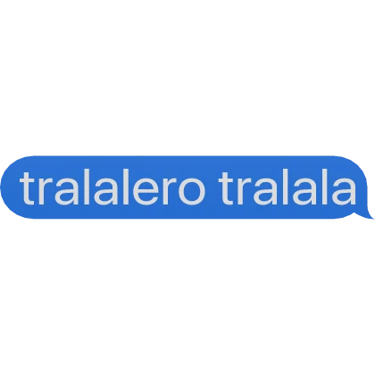 tralalero tralala text | Roblox Item - Rolimon's