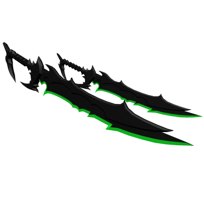 Dual Green Demon Blades | Roblox Item - Rolimon's