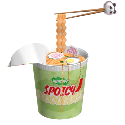 kawaii yummy spicy panda ramen noodles | Roblox Item - Rolimon's