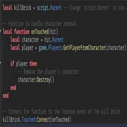 kill brick script