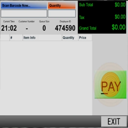 Cash Register Screen