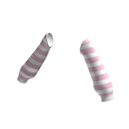 Calentadores de brazo rosa y blancos - Roblox