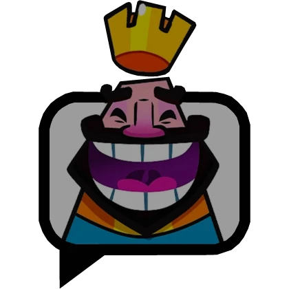 pixel laughing king