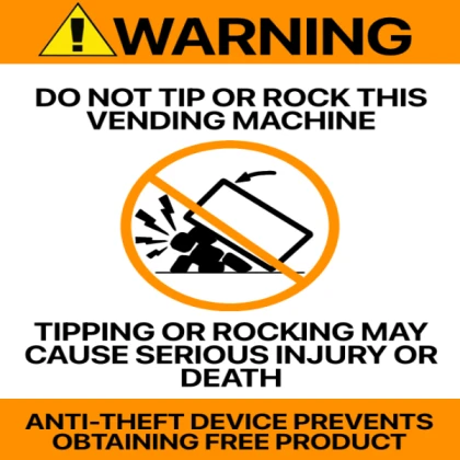 Vending Machine Warning Poster