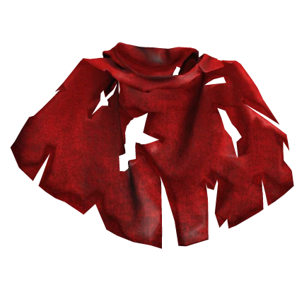 Red Tattered Medieval Cape | Roblox Item - Rolimon's