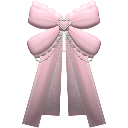 pink jirai kei pastel kawaii cute front bow ribbon | Roblox Item ...