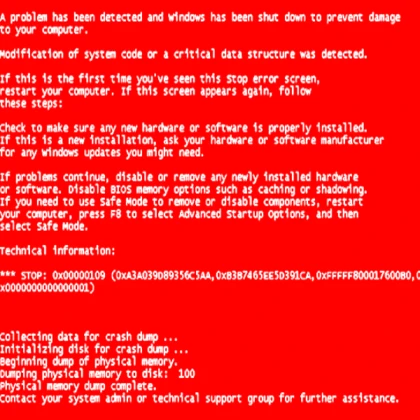 RED SCREEN OF DEATH