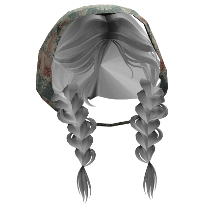 Igari Heisei Silver Braided Twin Tails | Roblox Item - Rolimon's
