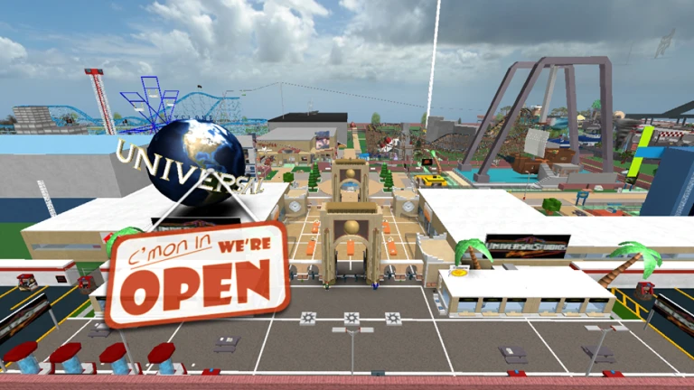 유니버셜 스튜디오!! (재앙 테마 타기!) - Roblox