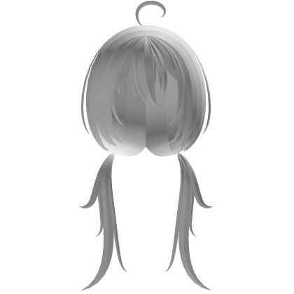 pigtails de anime lindo cowlick pelo blanco - Roblox