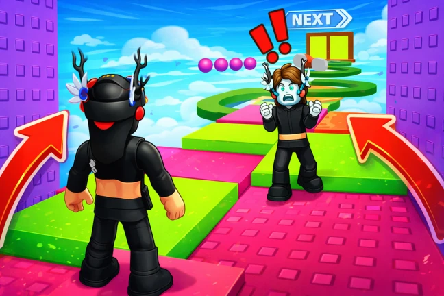 Colorful Easy Obby Win and Get (Free VIP )* - Roblox