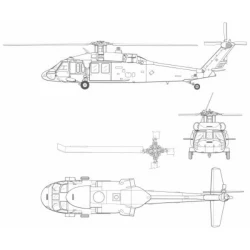 heli uh-60 (blueprint)