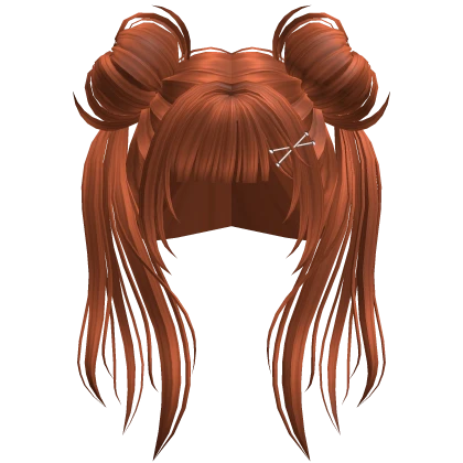 Messy Long Demon Buns (Ginger) | Roblox Item - Rolimon's