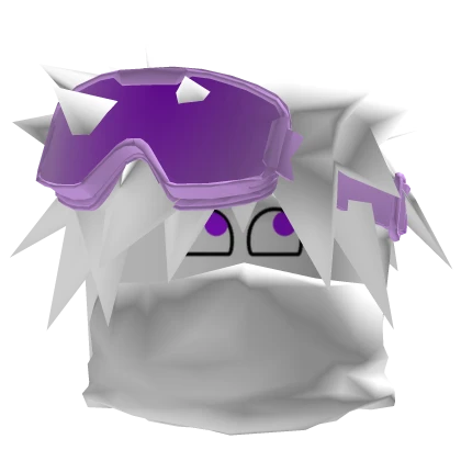 Dashie White Hair Mask w Purple Goggles | Roblox Item - Rolimon's