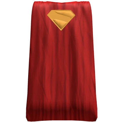 🌍 Superman's Red Classic Cape with Gold Crest | Roblox Item - Rolimon's