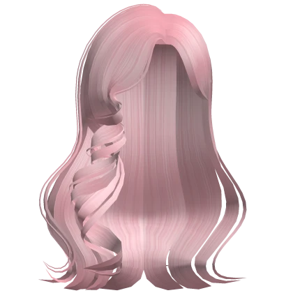 Princess Curly Sidepart (Pink) | Roblox Item - Rolimon's