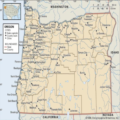 oregon map