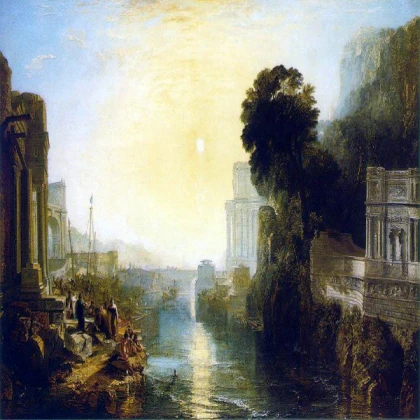 Founding of Carthage Painting