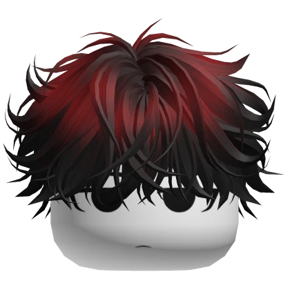 Anime Moe Boy W Messy Hair Black N Red Roblox Item Rolimon S