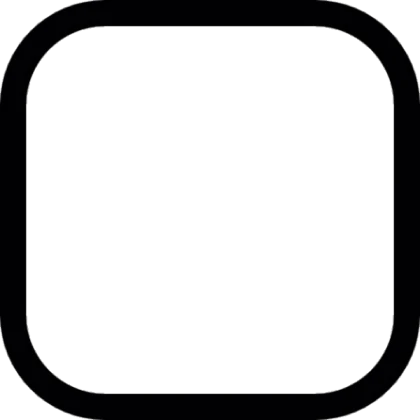 Curved Square Outline Picture Frame